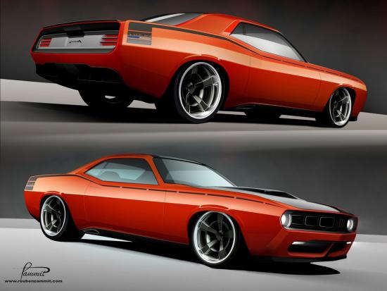 В Racer X Design размышляют над новым Plymouth Barracuda ...