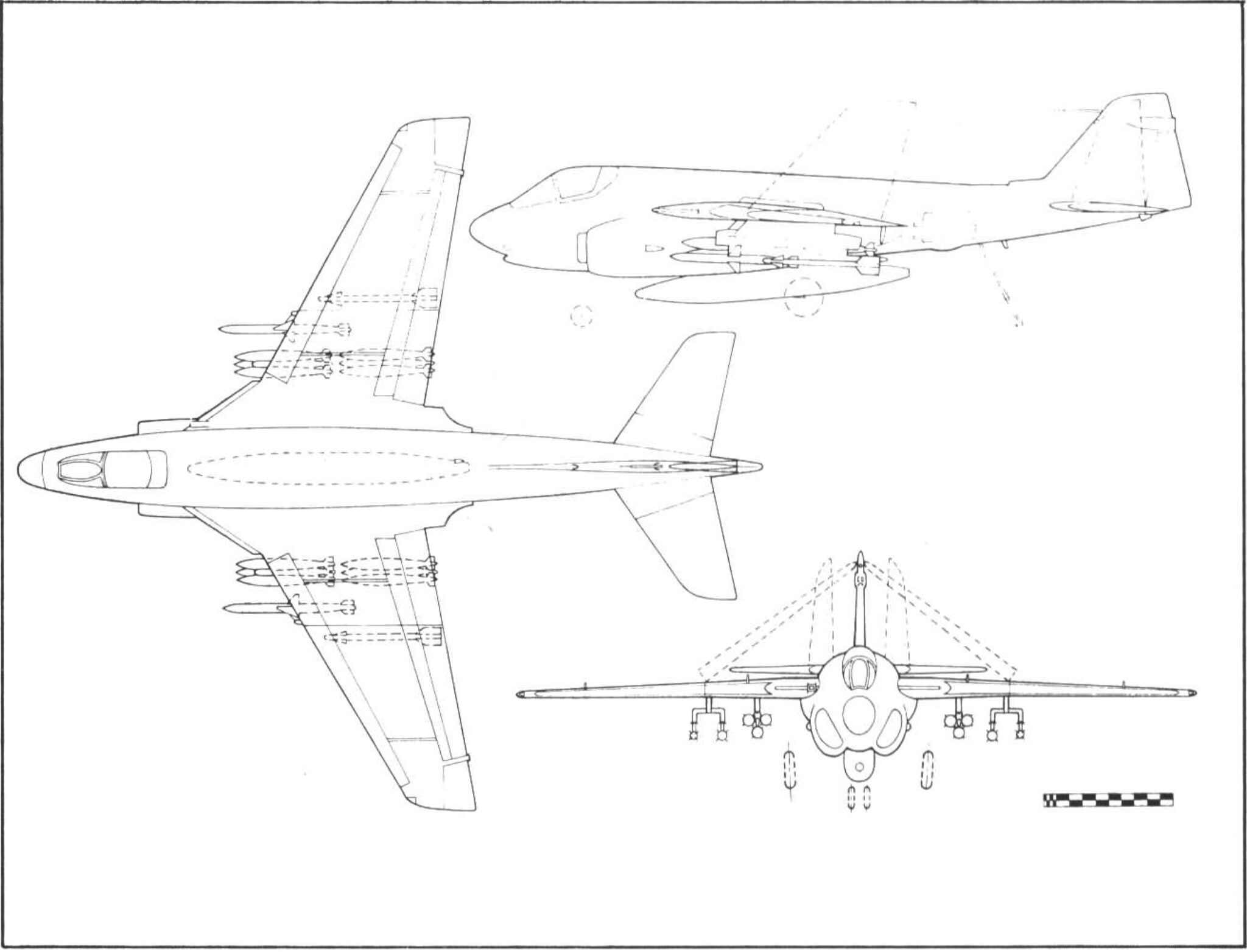 Проект палубного ударного самолета Grumman Design 128G-12. США ...